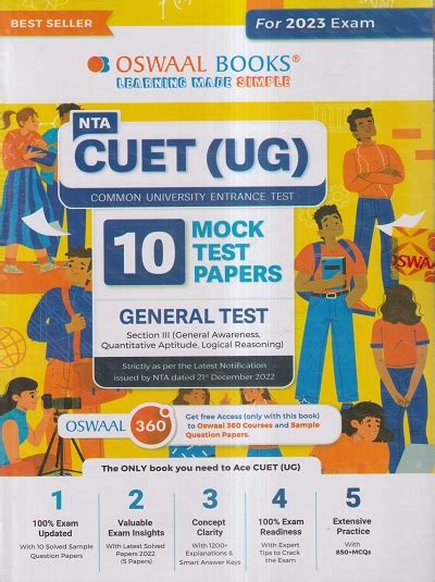 Nta Cuet Ug Common University Entrance Test 10 Mock Test Papers