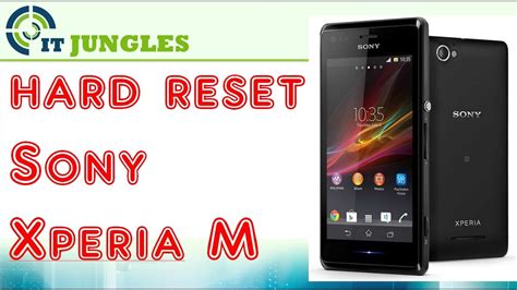 How To Hard Reset Sony Xperia M Youtube