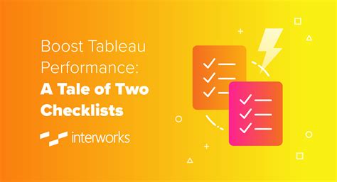 boost tableau performance a tale of two checklists laptrinhx