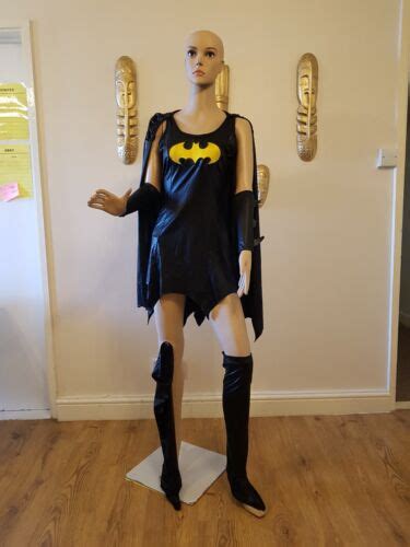 Batgirl Costume Marvel Superhero Ladies Fancy Halloween Ebay