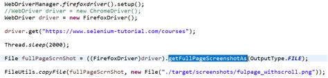 new feature in selenium 4 how to take full page
