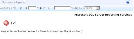 error code 282 when viewing a report in reporting services