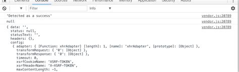javascript axios not failing when device is offline in vue js stack