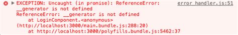 angular async await generator is not defined stack overflow