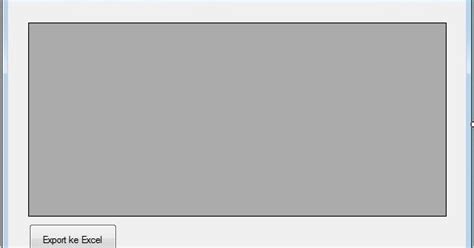 cara export data dari vb ke office excel jnm