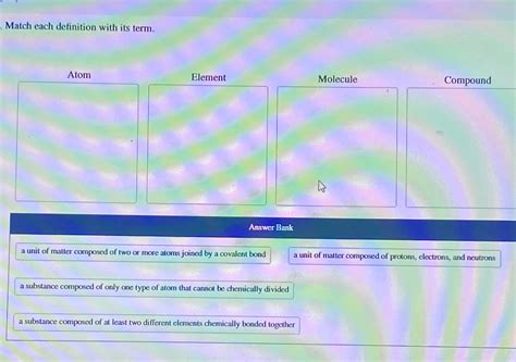 Solved Match Each Definition With Its