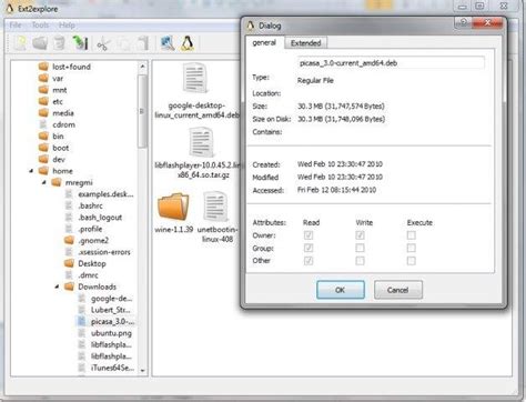 access read and write linux ext2 ext3 ext4 hfs reiserfs