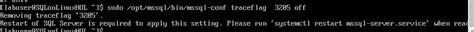 how to enable and disable sql server traceflags globally