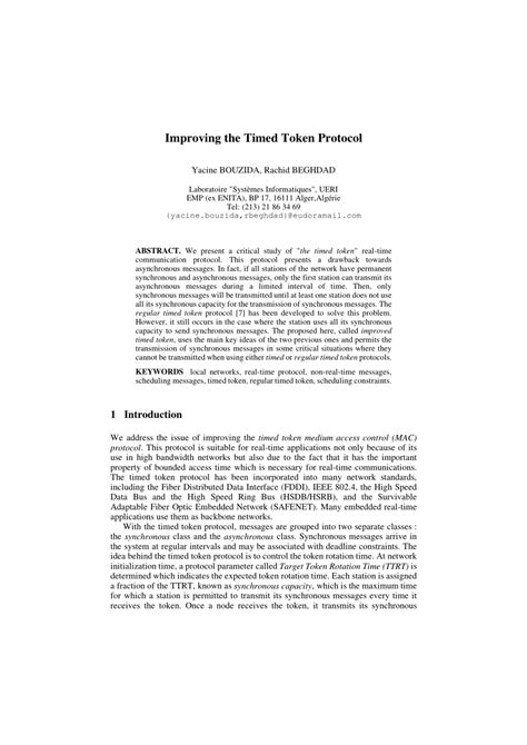 pdf improving the timed token protocol