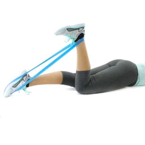 Hamstring Curl With Band By Blissed Out Baker Plant Based Chef