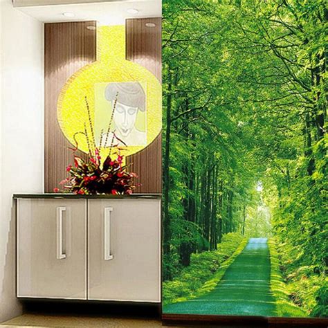 Beibehang Fashion Hd Wallpapers Birch Forest Park Green Trees Sun Porch