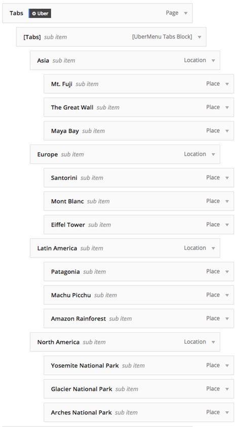 how to recreate the ubermenu 3 tabs submenu ubermenu 3 knowledgebase