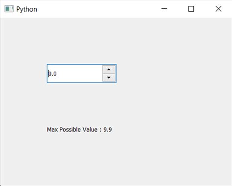 pyqt5 qdoublespinbox getting maximum possible value