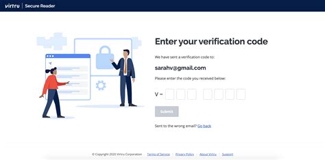 using a verification code to authenticate virtru