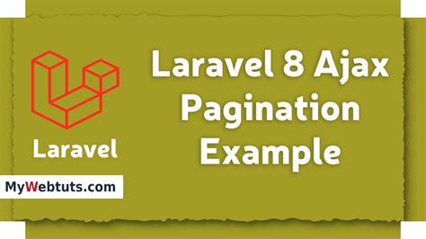 laravel 8 ajax pagination example