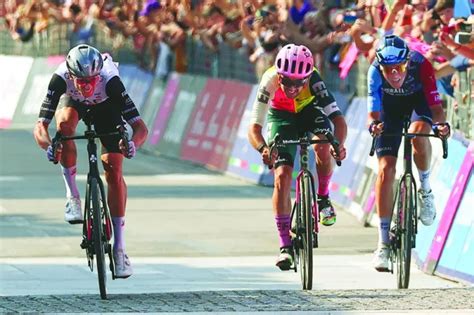 Mcnulty Wins Giro Stage 15 As Armirail Retains Leaders Jersey Gulf Times