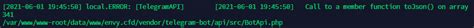php telegram bot api