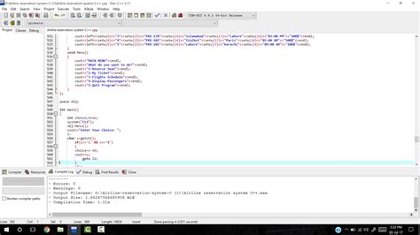 airline reservation system project in c youtube