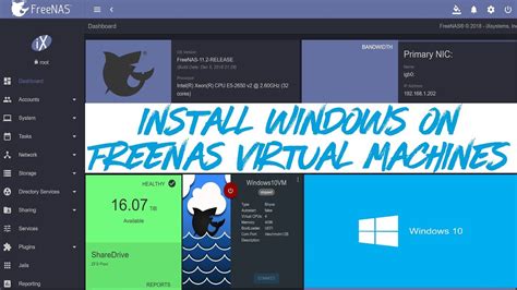 freenas 11 2 how to create virtual machine and install