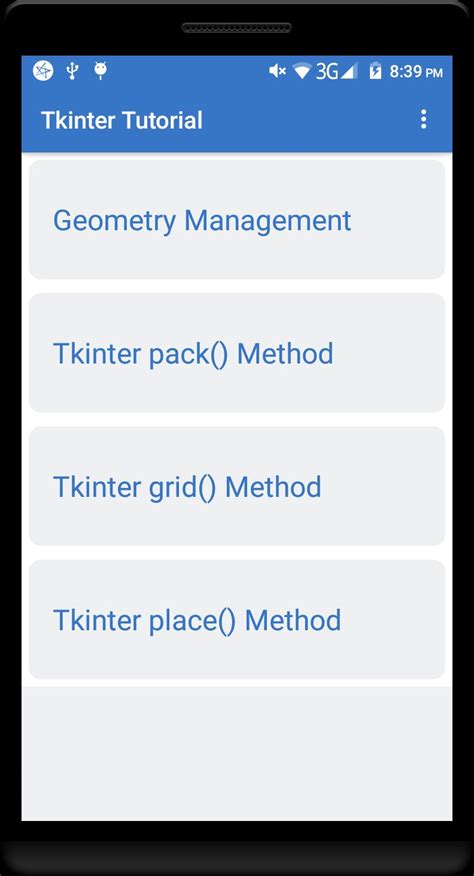 tkinter tutorial for android apk download