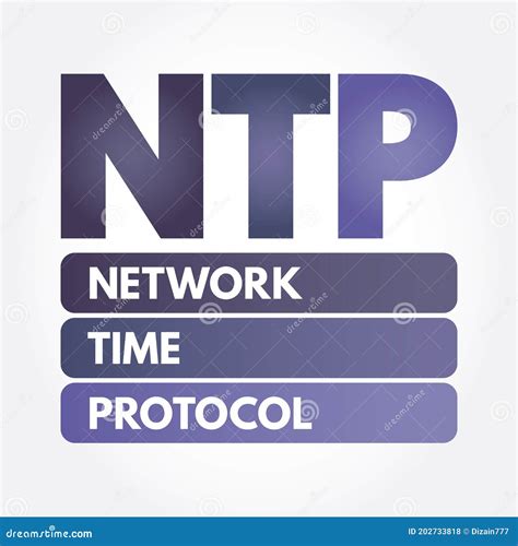 ntp network time protocol acronym stock illustration illustration