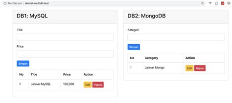 laravel multiple database mysql and mongodb daeng web