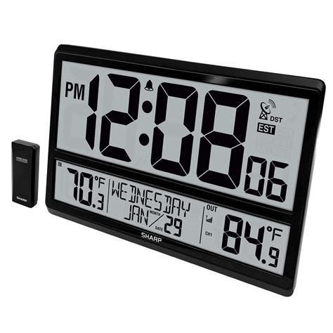 Sharp Atomic Clock Atomic Accuracy Never Needs Setting Jumbo 3