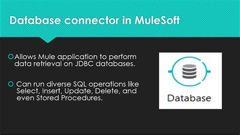 connecting to the database in mulesoft using database connector youtube