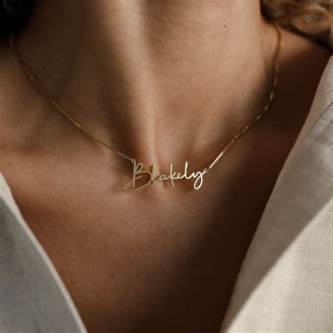 Personalized Name Necklace By Caitlynminimalist Gold Name Necklace With