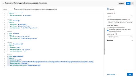 publish nuget packages from azure devops pipelines