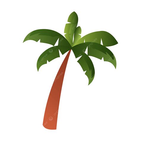 Gambar Clipart Pokok Palma Terpencil Vektor Seni Klip Pokok Kelapa
