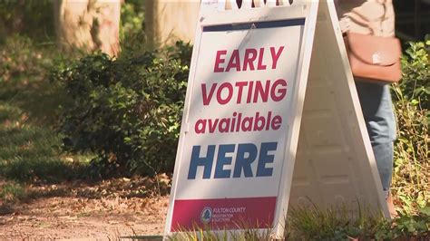 Georgia Early Voting Line Wait Times Gwinnett Cobb Clayton