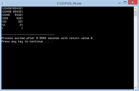 49 program to display the following output using loop