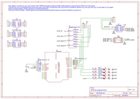 attiny programmer easyeda open source hardware lab