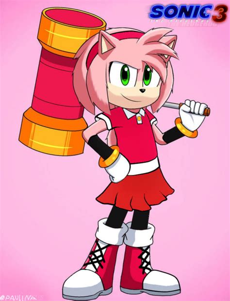 Amy Rose Adventure Clothes In Sonic The Movie 3 By Paulinaolguin On