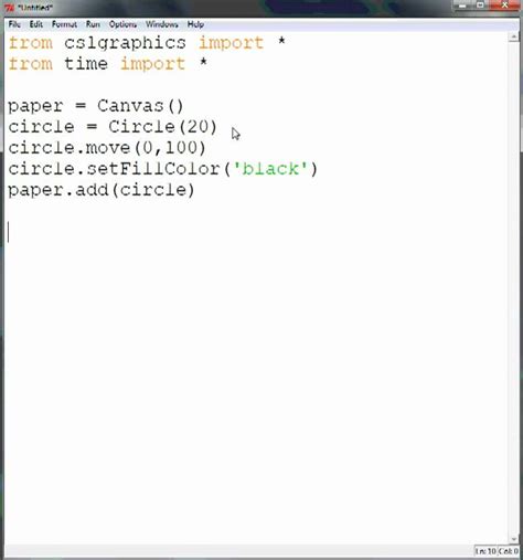 using move in python and cs1graphics youtube