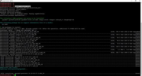 middlewarebox install lamp on suse linux with real time