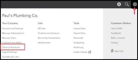 Setting Up Chart Of Accounts In Quickbooks Add Delete And Edit