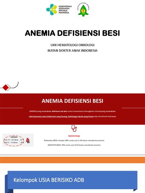 Anemia Defisiensi Besi Kemkes Idai Pdf