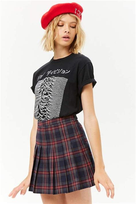 Forever 21 Pleated Plaid Mini Skirt Plaid Mini Skirt American
