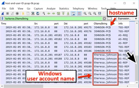 wireshark tutorial identifying hosts and users