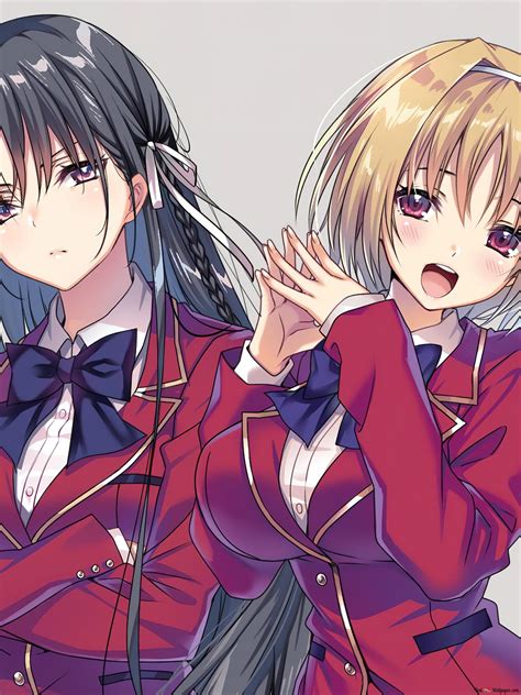 Suzune Horikita And Kikyou Kushida From Classroom Of The Elite Anime 4k
