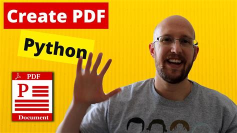 create pdf with python part 1 youtube