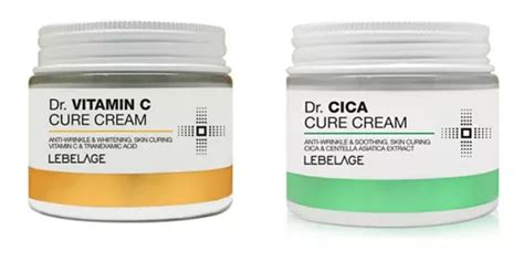 Crema Facial Coreana Revitalizantes Cica Y Vitamina C 4pz