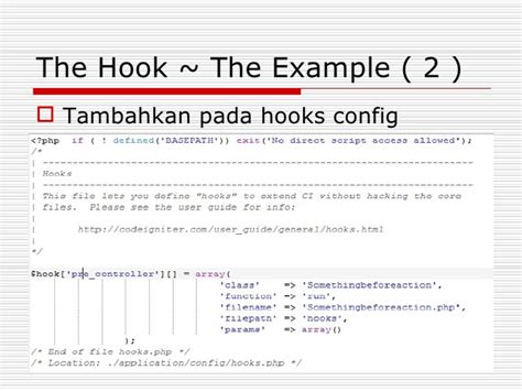 getting started with codeigniter hook itreeni
