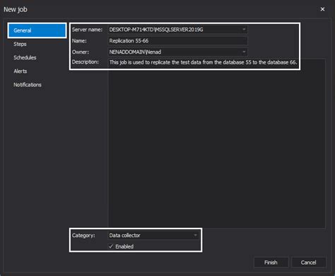 managing sql server instance jobs from apexsql manage