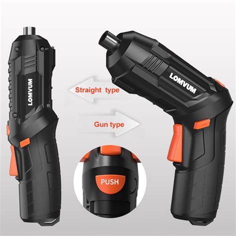 Lomvum Usb Charging Screwdriver Lithium Battery Screwdriver Hand Drill