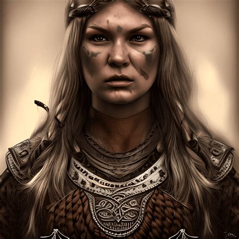 Fierce But Kind Viking Shield Maiden Digital Graphic · Creative Fabrica