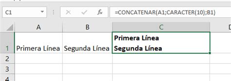 concatenar salto de lÍnea en excel excel contable