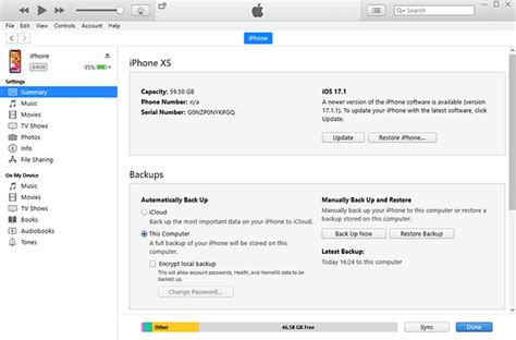 Itunes Update Ios 17
